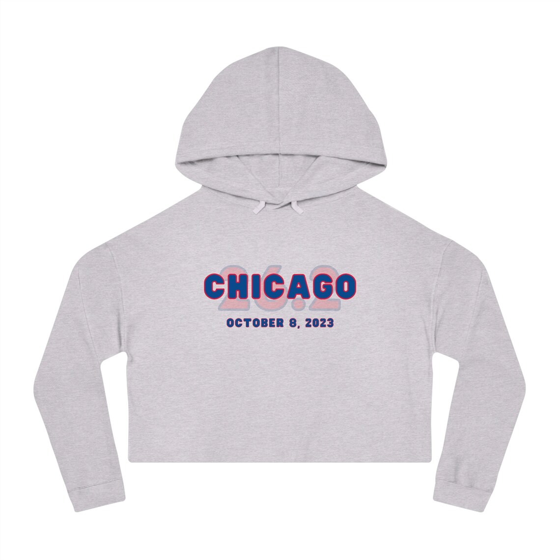 Chicago Cropped Hoodie Chicago 26.2 Chicago Sweatshirt Gift - Etsy