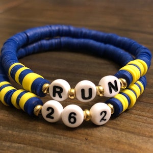 Boston Marathon Bracelets, Heishi Bracelets, Stacked Bracelets, Custom ...