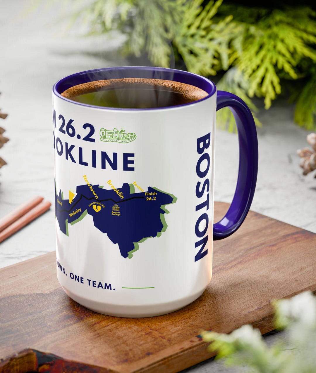 Boston Map Mug - Perfect for Runner Gift, Boston Souvenir, Coffee Lover ...