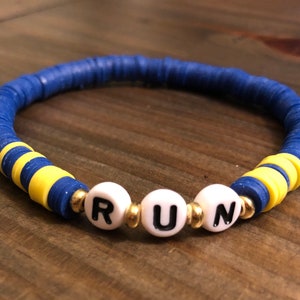Boston Marathon Bracelets, Heishi Bracelets, Stacked Bracelets, Custom ...