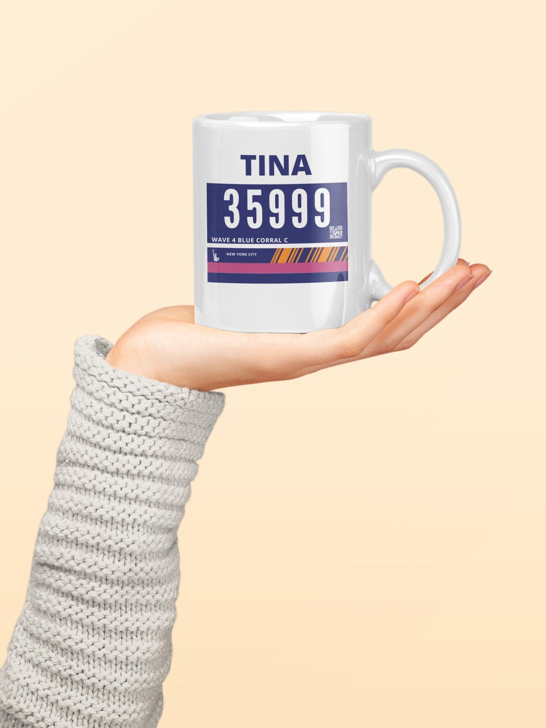 New York Bib Cup, Marathon Cup, 15oz, NYC Runner Gift, NYC Run, 2023 ...