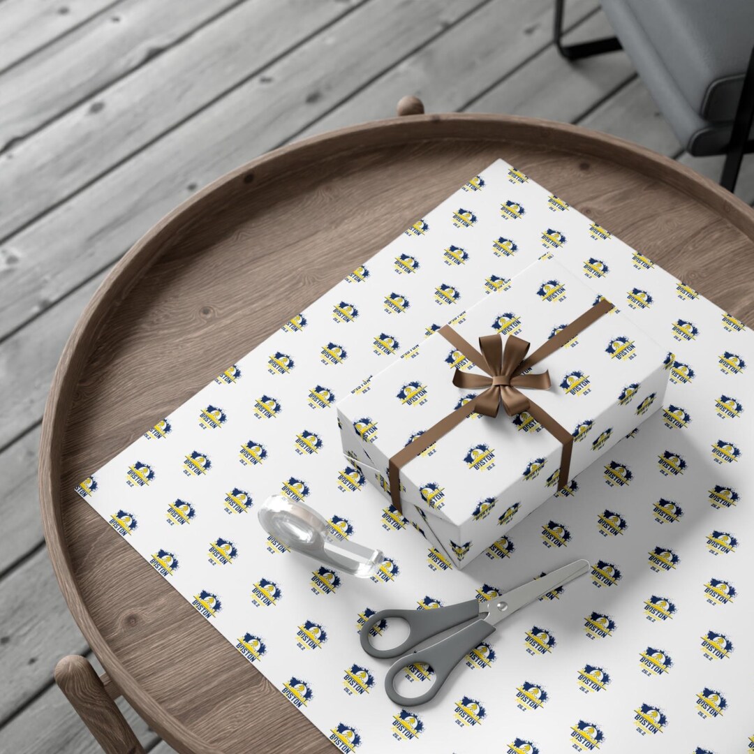 Wrapping Paper, Boston Runner Marathon Gift Wrap Papers, 26 2 Design ...