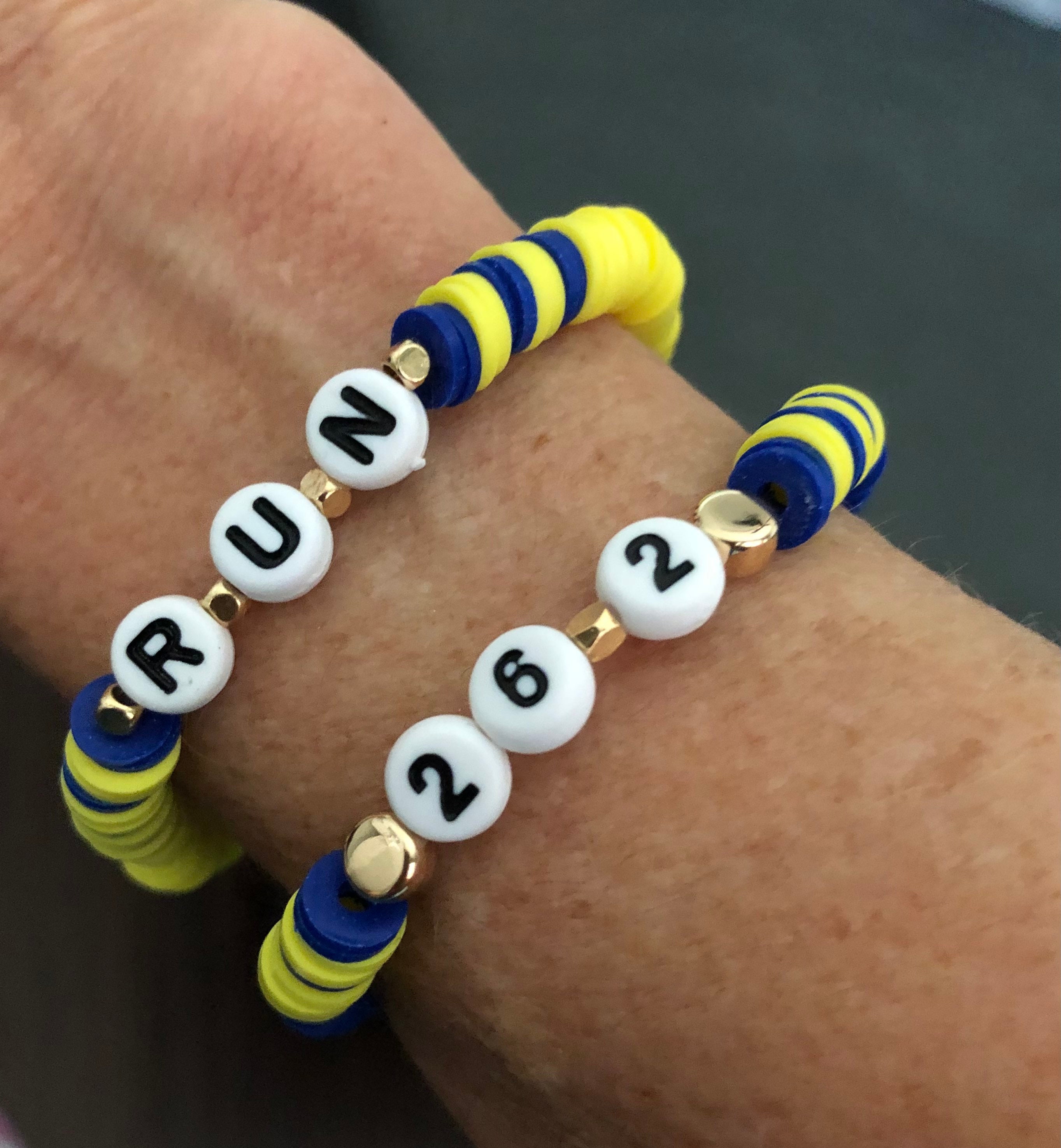 Boston Marathon Bracelets, Heishi Bracelets, Stacked Bracelets, Custom ...