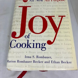 All New All Purpose Joy of Cooking 1997 Irma Rombauer, Hardcover, 1136 ...