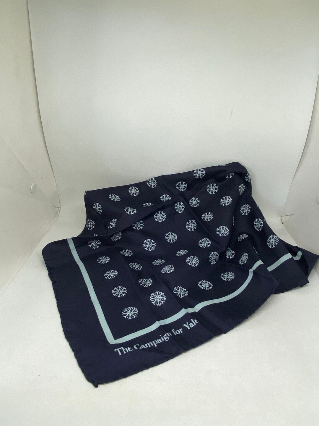 Vintage the Campaign for Yale 100% Silk Scarf, Pocket Square or Neck ...