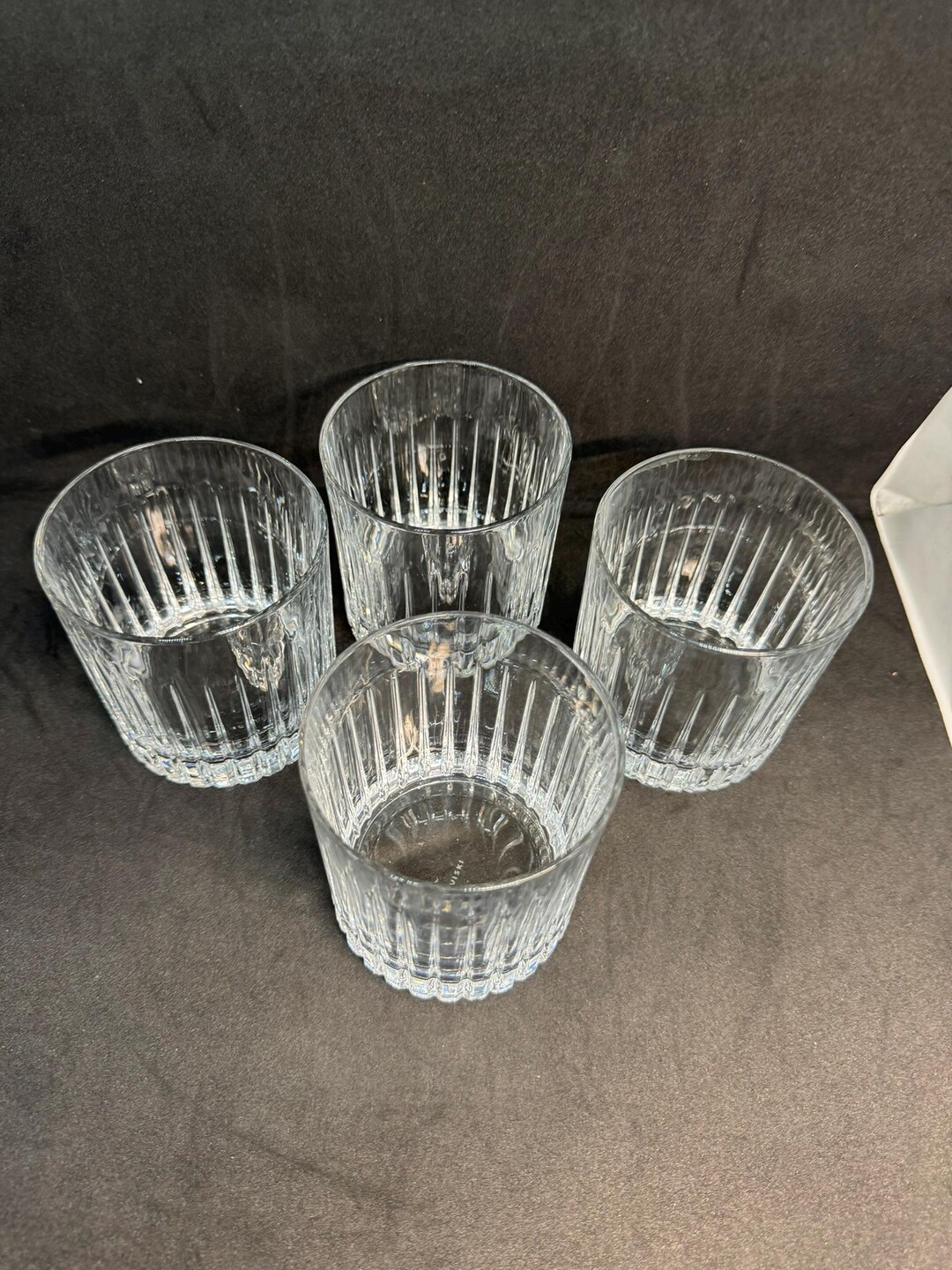Set of 4 Reserve Milo Crystal Rocks Glasses by Viski, Heavy Base ...