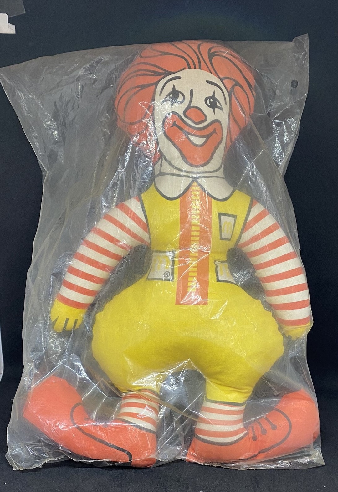 Vintage 1970s Ronald Mcdonald Plush Doll: 17-inch Pillow in Original ...