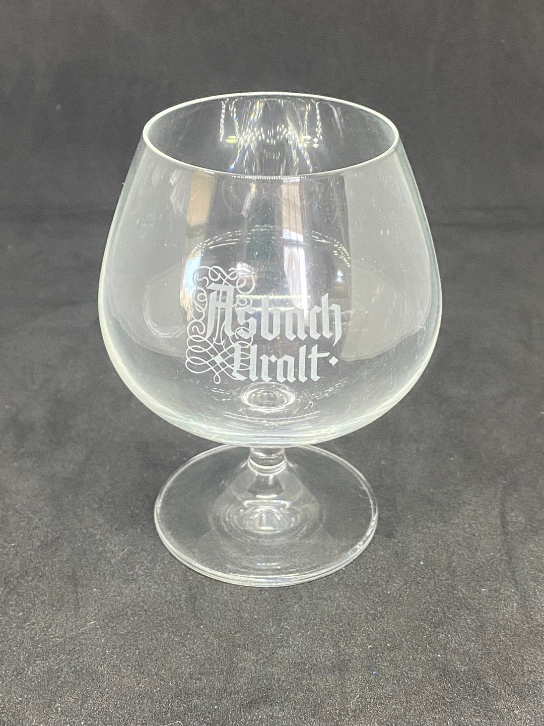 Vintage Asbach Uralt German Brandy Snifter, 5 Ounce Size, Etched Logo ...