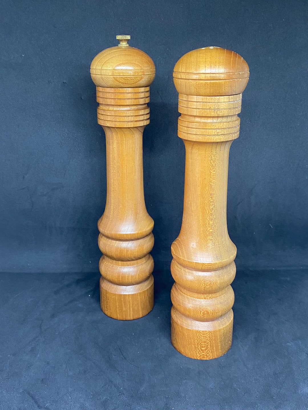 Shafford Japan Wood Salt Shaker and Pepper Grinder Set - Mid Century - Etsy