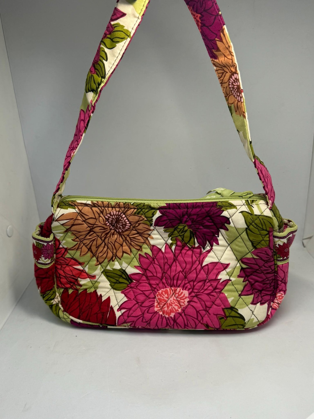 Vera Bradley Vintage Shoulder Bag, Wide Strap, End Pockets, Full Top ...