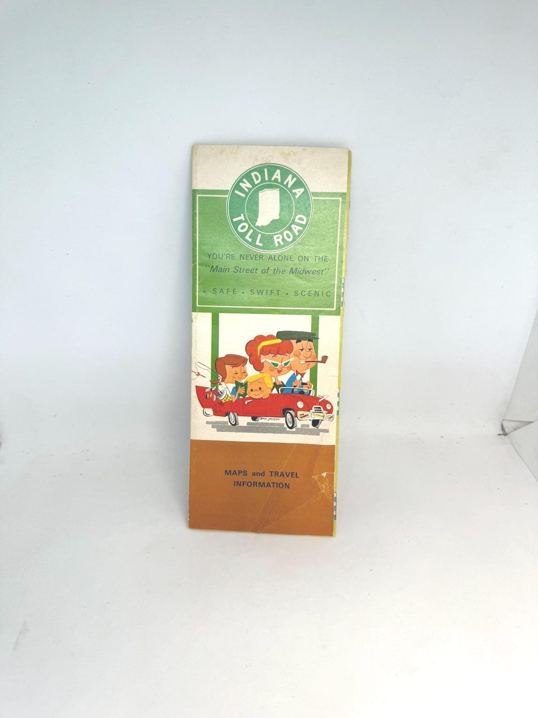 1965 Indiana Toll Road Map: Travel Turnpike Guide - Etsy