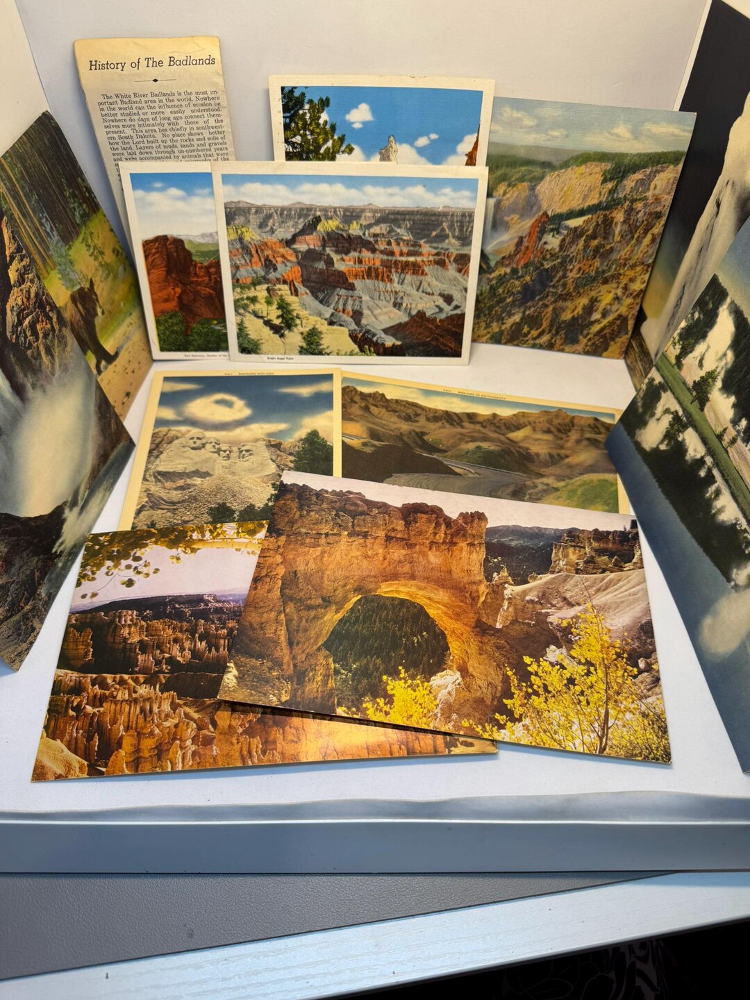 Vintage National Parks Postcards, 1950s Colorized Souvenir, Set of 12 ...