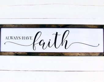 Faith sign | Etsy
