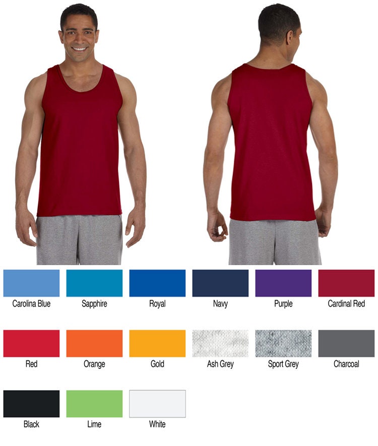 Custom Tank Top for Men – Personalized Text, Photo or Logo – Quick Dry ...
