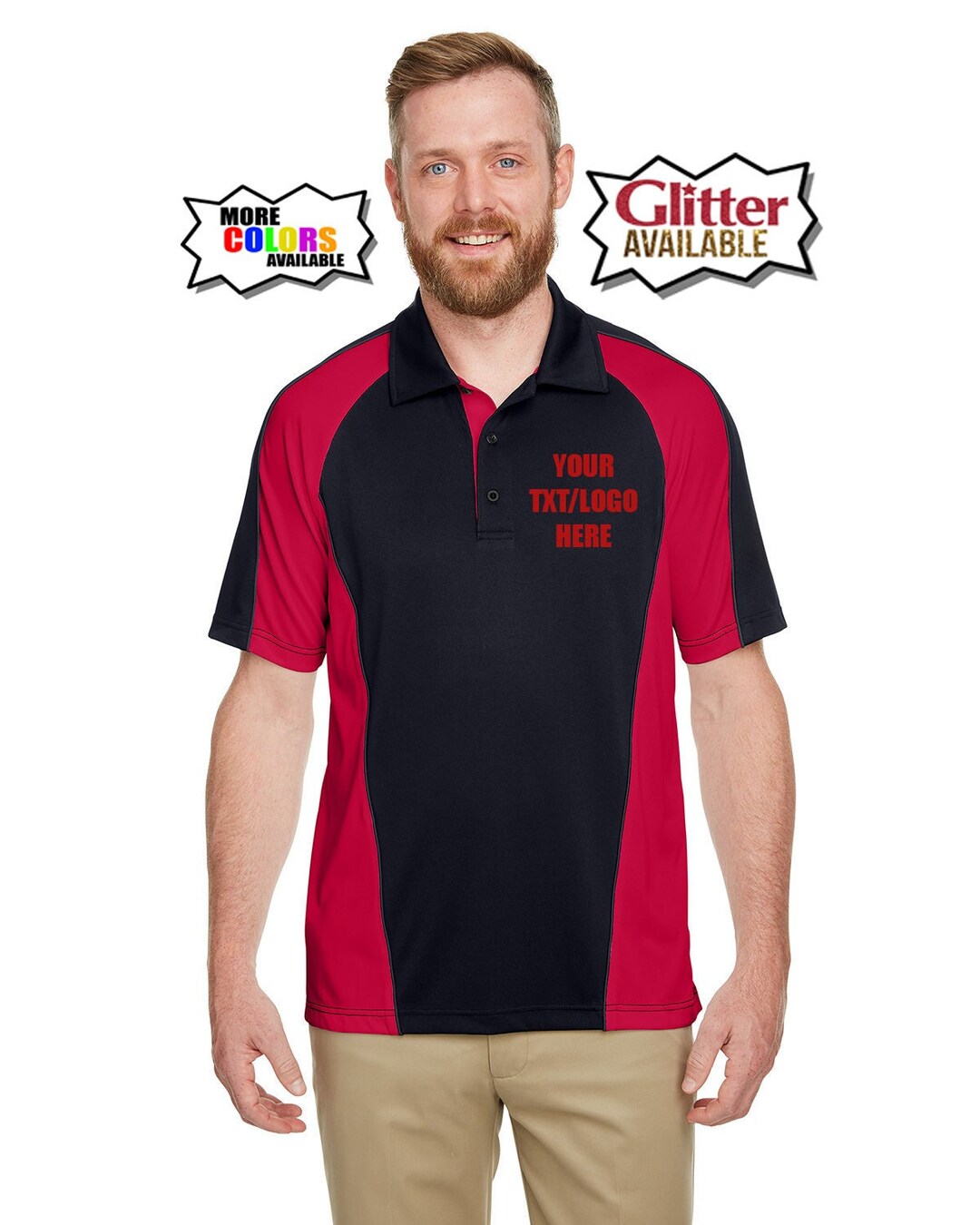 Custom Polo Men Shirt Your Own Logo Printed Shirt - Personalized Unisex ...