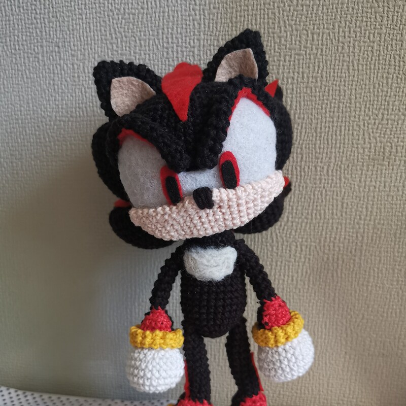 Shadow the Hedgehog Crochet Pattern - Etsy