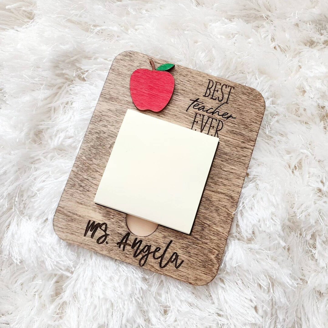 Sticky Note Holder | Personalized Post-it Notes Holder | Teacher Gift ...