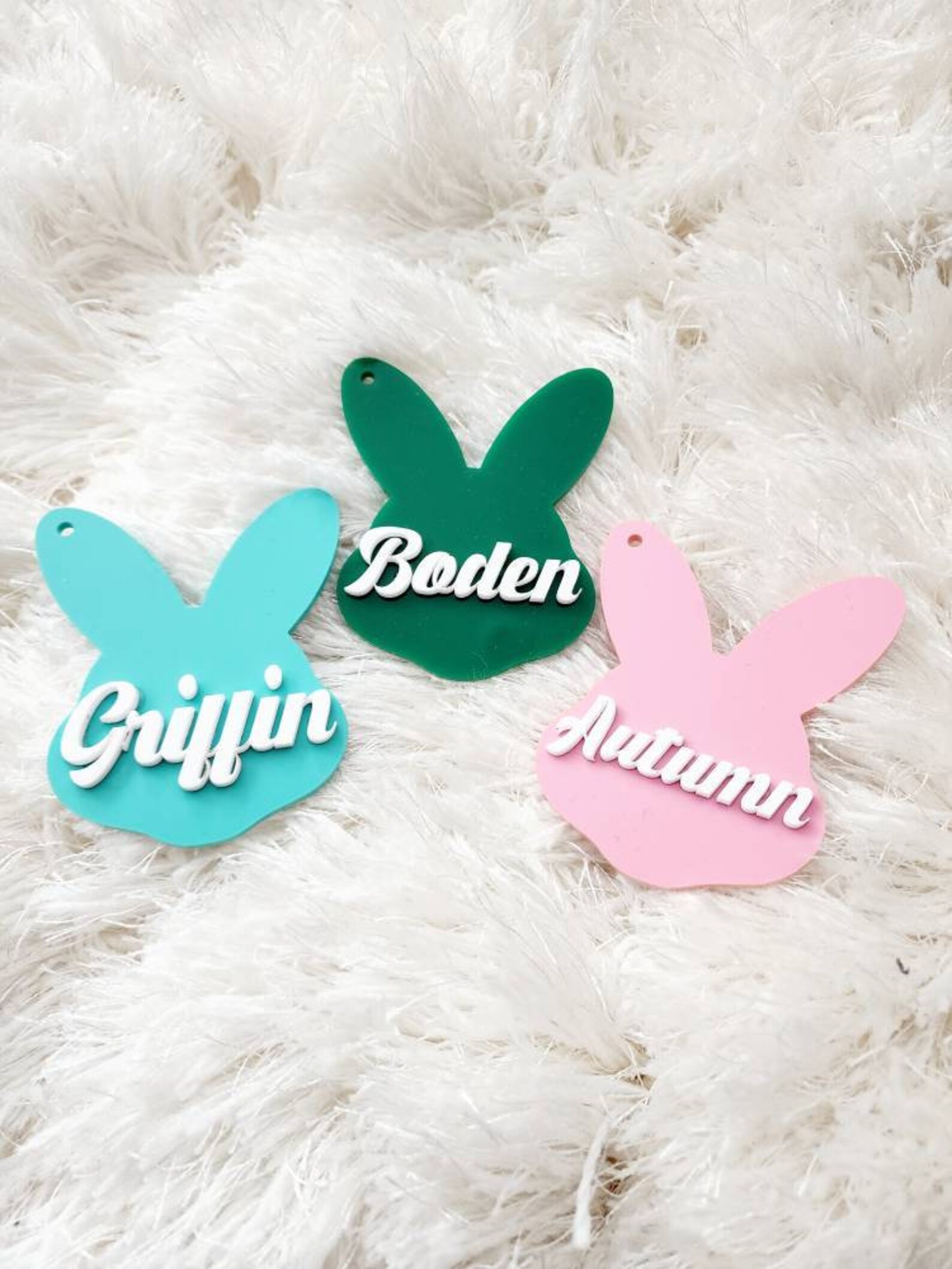 Easter Basket Tags Easter Bunny Name Tags Personalized Name Tags for ...