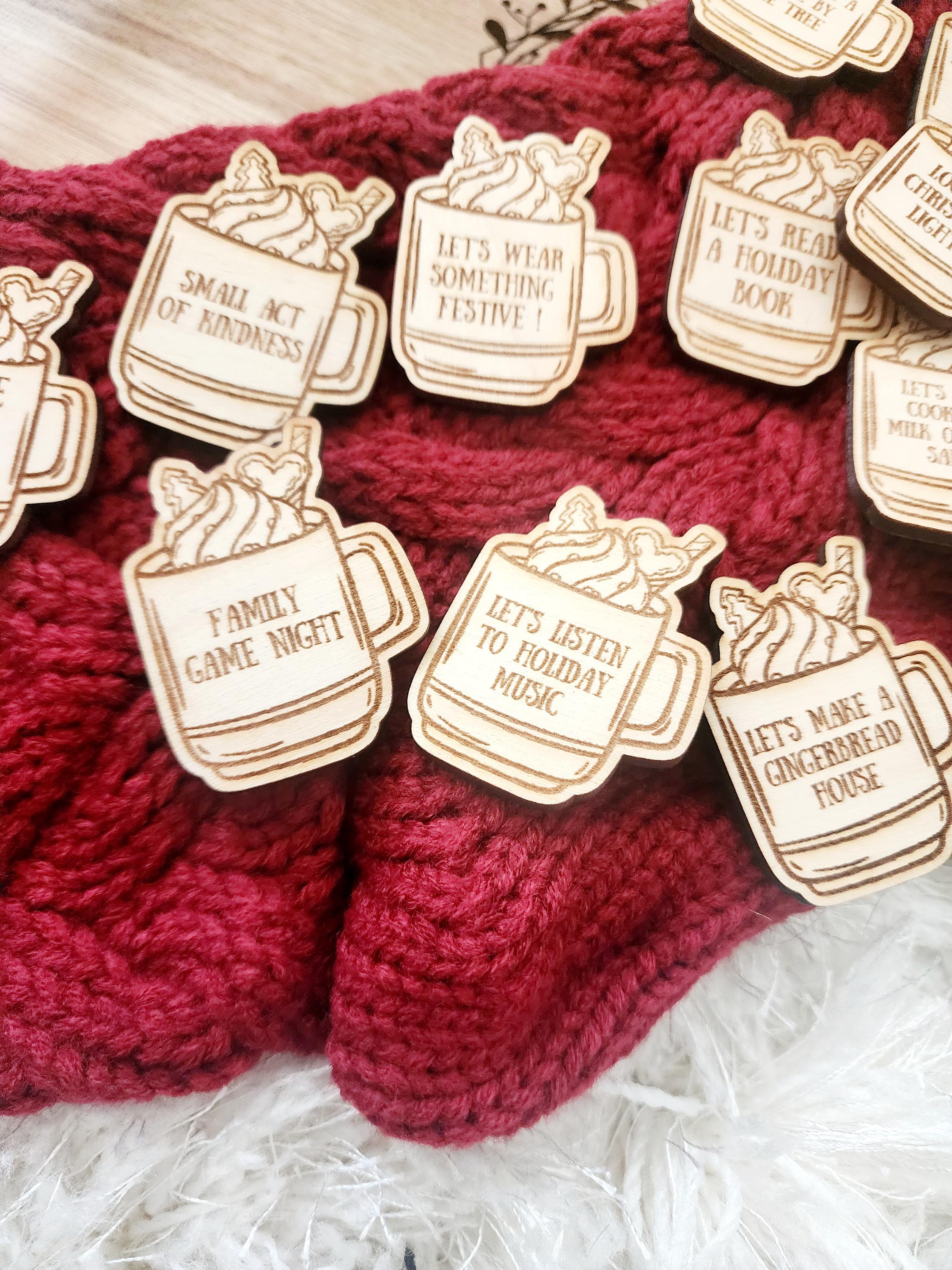 Family Activity Advent Calendar Tokens| Christmas Gift Ideas | Santa ...