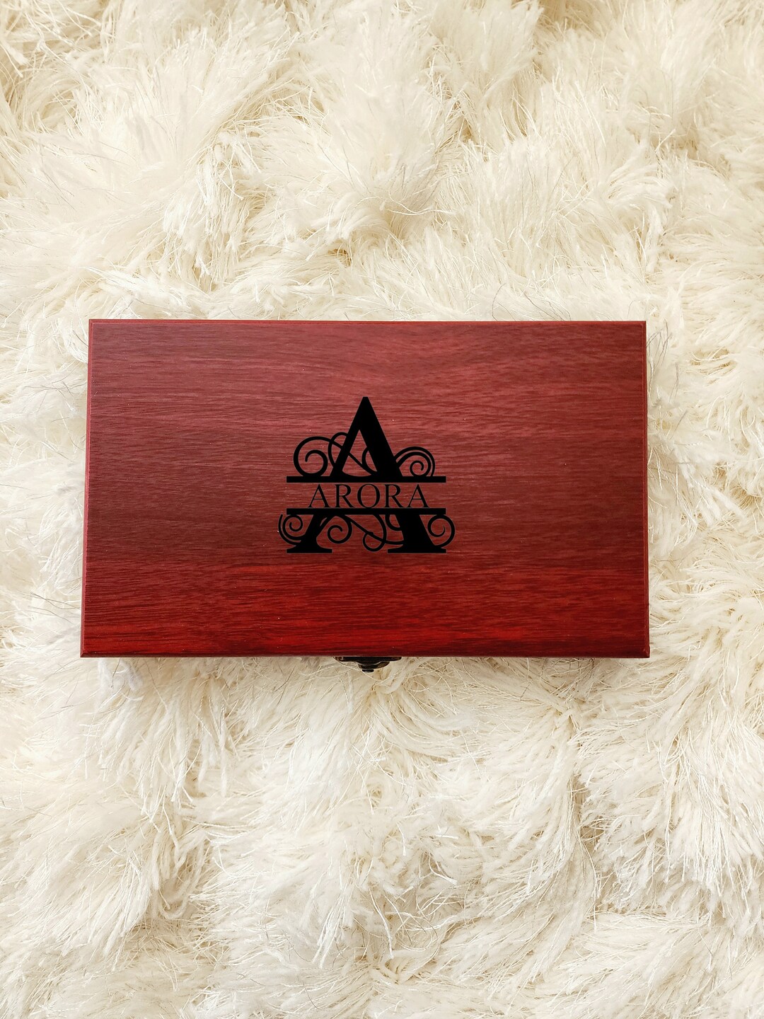 Custom Wooden Poker Card Box With Dice Personalized Box of Playing ...