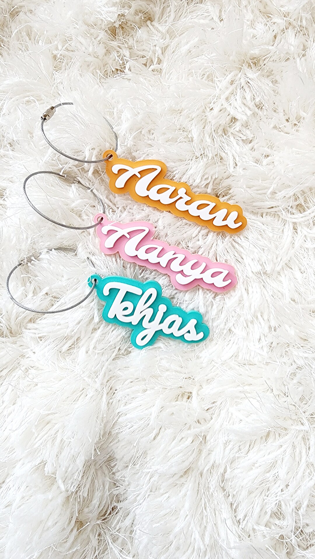 Backpack Tags | Back to School Accessories | Personalized Acrylic Name ...