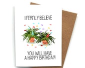 Funny FERN Pun Birthday Card Birthday Greeting for Him - Etsy