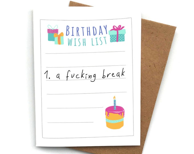 Hysterical Birthday Greeting Card With 5 X 7 Inch Envelope 1 Card Bday ...