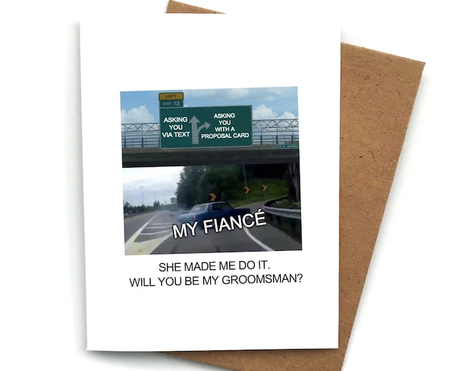 NO ONE Meme Proposal Card Funny Groomsmen Proposal Best Man - Etsy