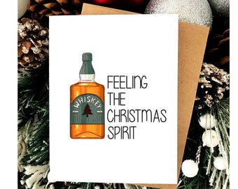 Funny Whiskey Christmas Card Funny Christmas Card Funny - Etsy