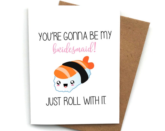 BEST TEA Proposal Card Funny Food Bridesmaid Maid of Honor - Etsy