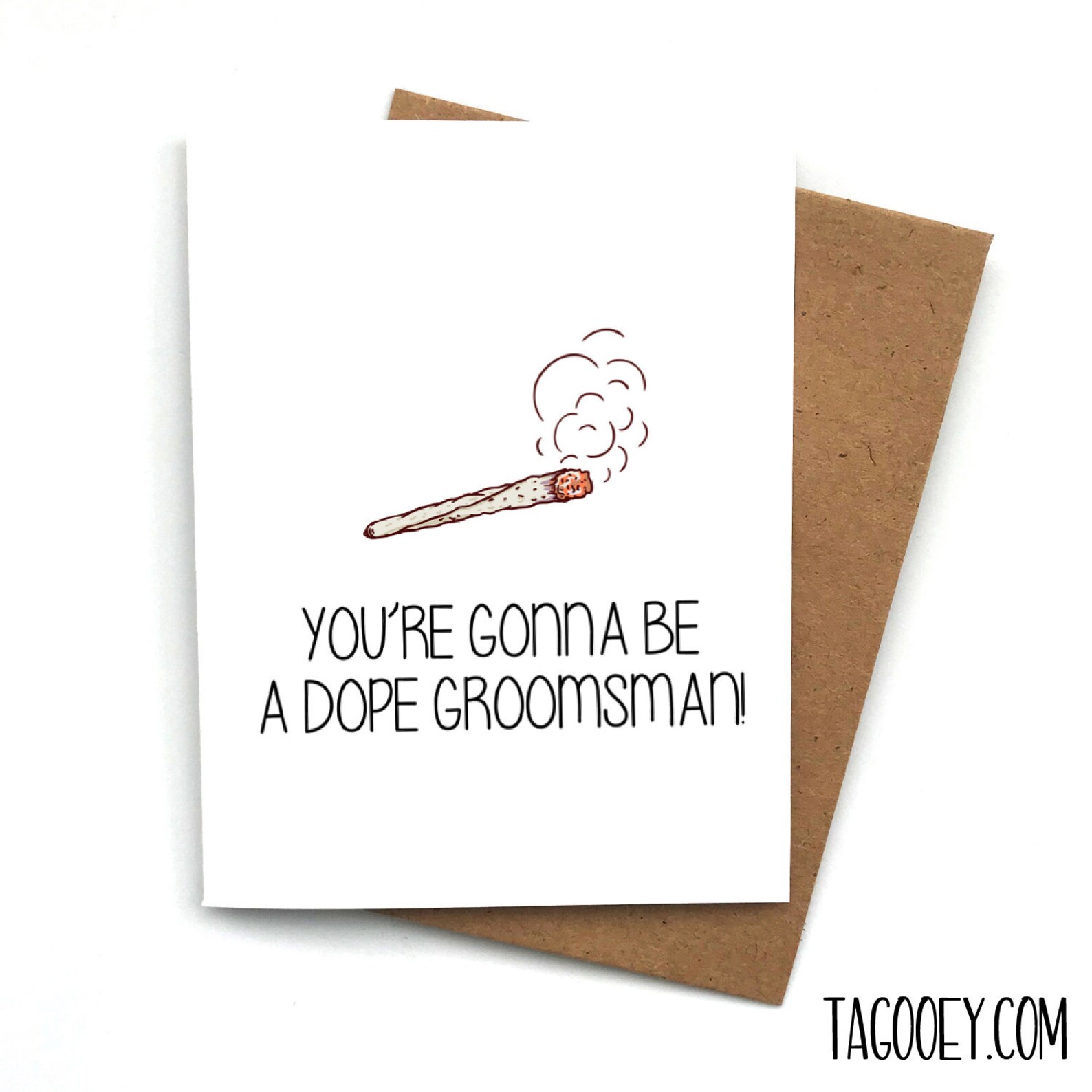 DOPE WEED Groomsman Proposal Card Funny, Bridesmaid Maid of Honor, Will ...
