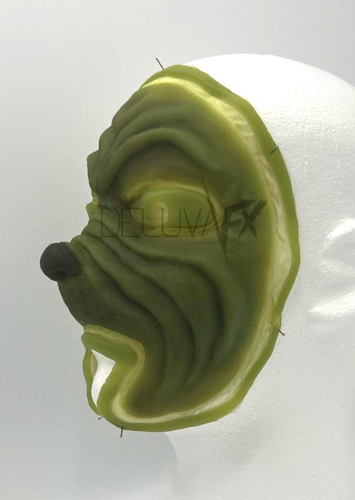 Grinch Inspired Face Prosthetic – Encapsulated Silicone FX Appliance ...