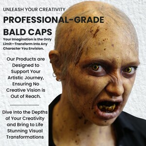 Shrek / Fiona Inspired Ogre Swamp Yellow Latex Bald Cap Unisex ...