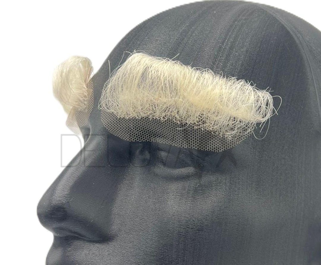Santa Claus Eyebrow Hairpiece Hand-tied Natural Hair Ventilated Lace ...