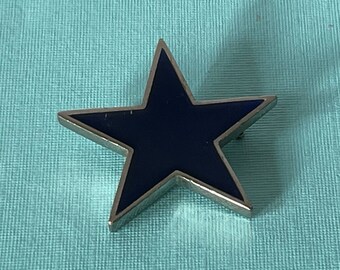 Silver Star Pin - Etsy