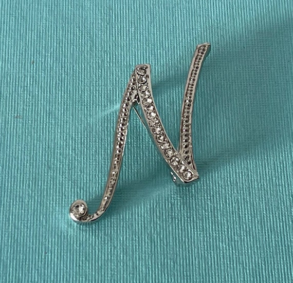 Vintage letter n initial - Gem