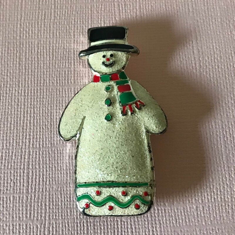 Snowman Pin - Etsy