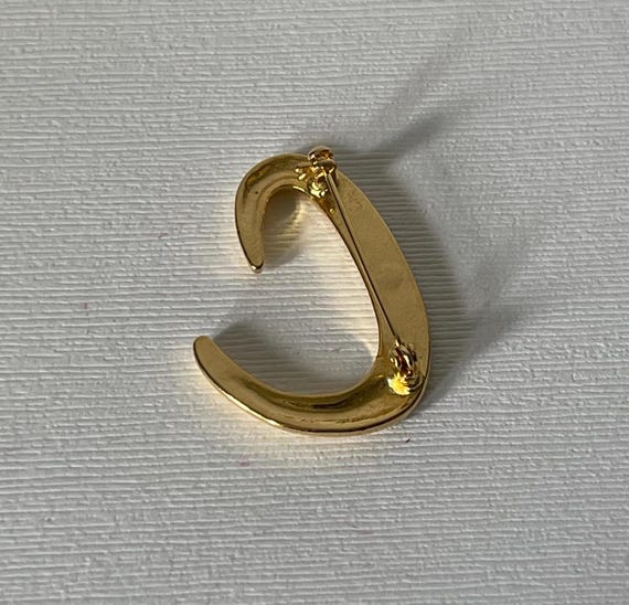 Vintage letter C brooch, rhinestone letter c pin, let… - Gem