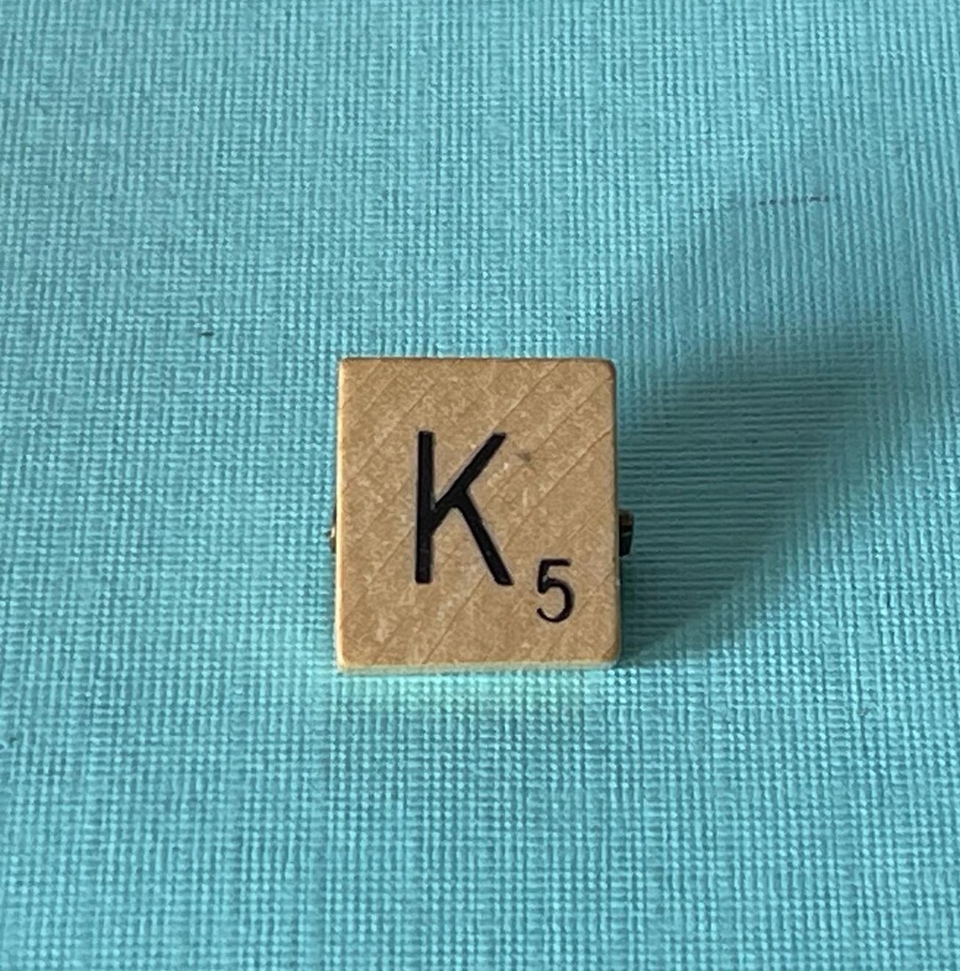 Vintage Letter K Brooch, Scrabble Letter K Pin, Letter K Jewelry ...