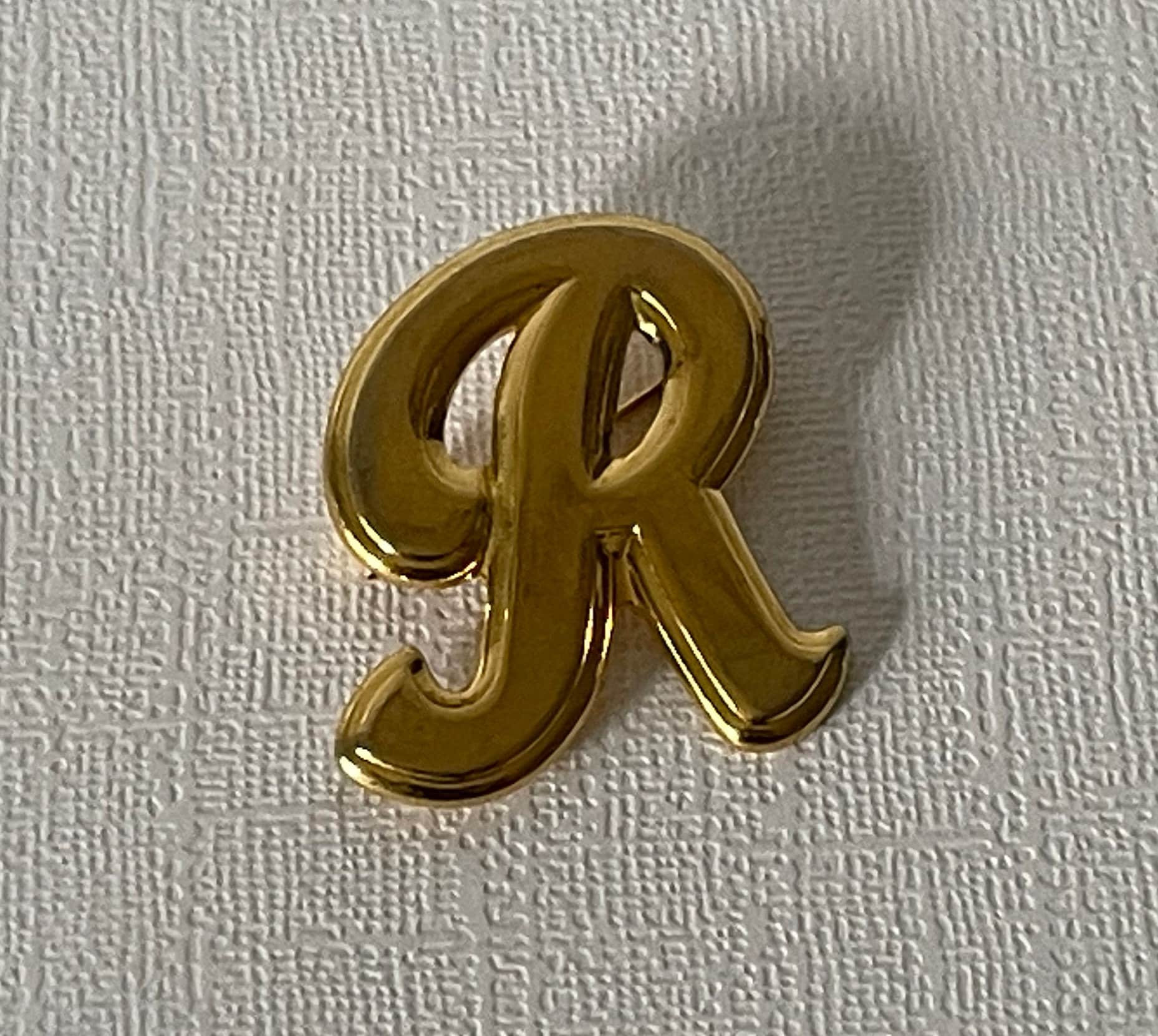 Vintage Letter R Brooch Letter R Pin Letter R Brooch - Etsy