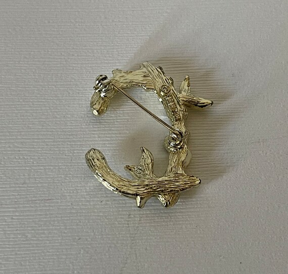 Vintage letter C brooch, Signed Sarah letter C pin, S… - Gem