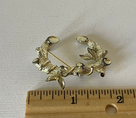 Vintage letter C brooch, Signed Sarah letter C pin, S… - Gem