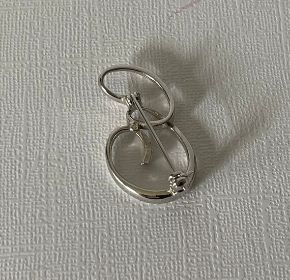 Vintage letter e brooch, signed Sarah letter E pin, S… - Gem