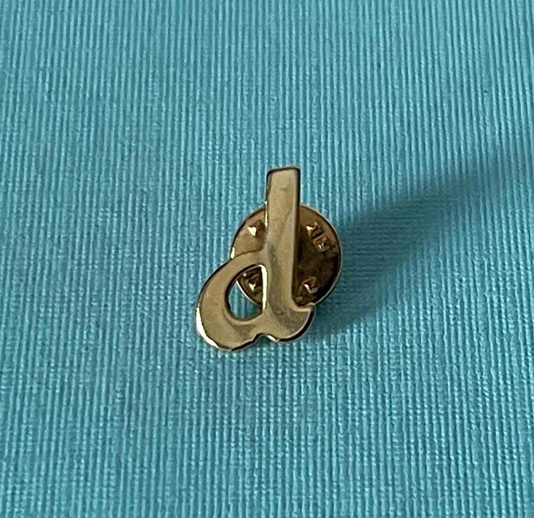 Vintage Letter D Tie Tack, Letter D Lapel Pin, Letter D Jewelry, Letter ...