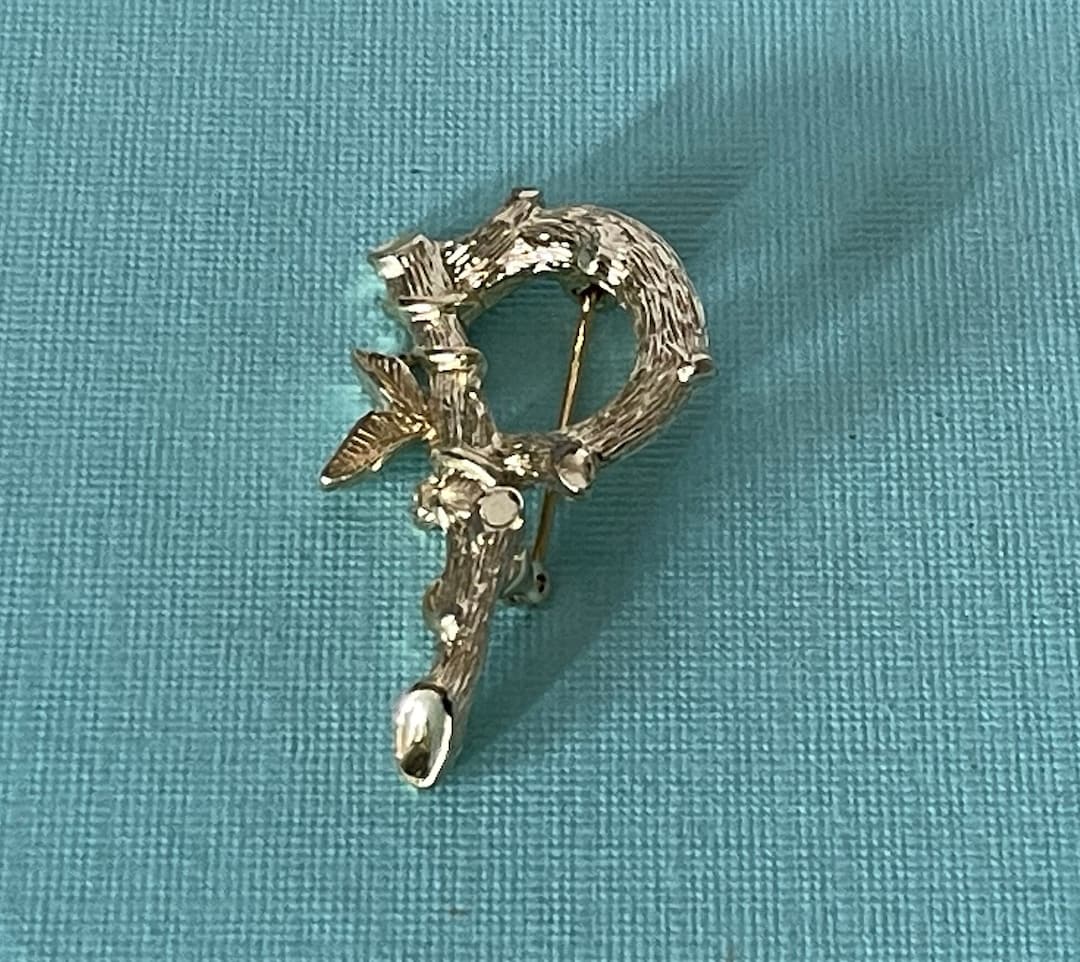 Vintage Letter P Brooch, Signed Sarah Cov Letter P, Sarah Coventry ...