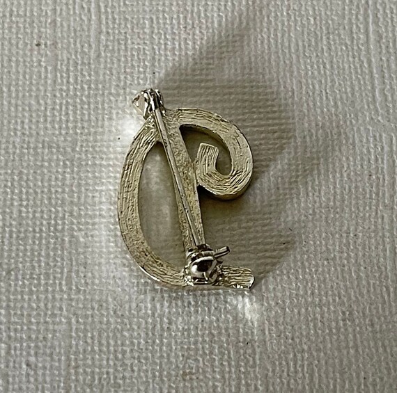 Vintage letter D brooch, rhinestone letter D pin, let… - Gem