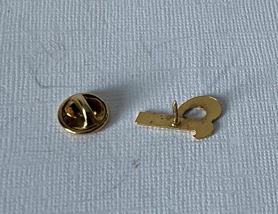 Vintage letter D tie tack, letter d lapel pin, letter… - Gem