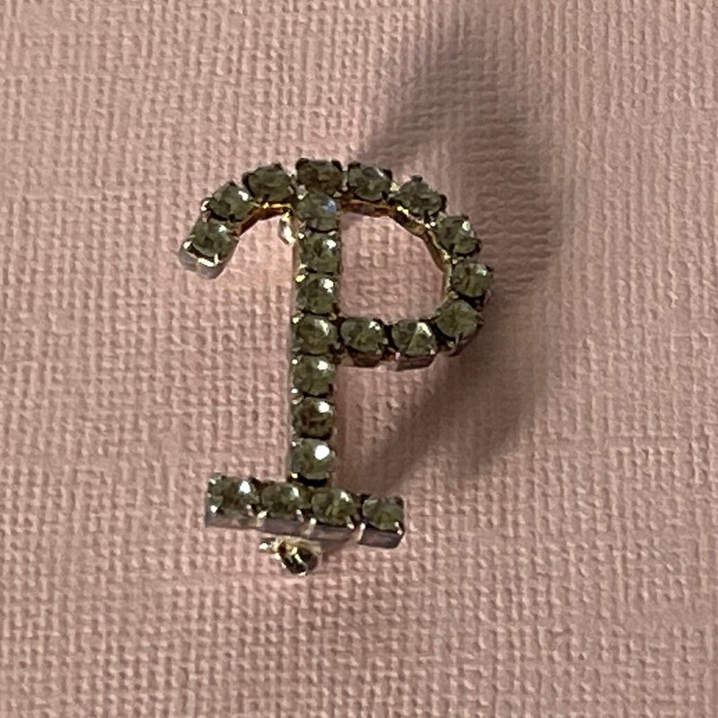Rhinestone Monogram - Etsy