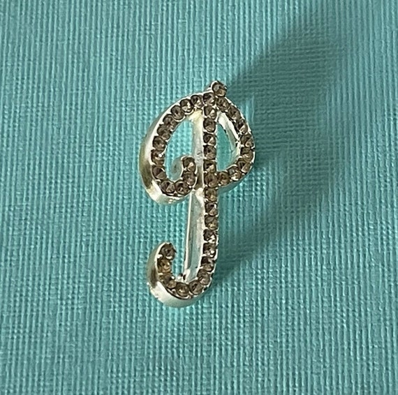 P Letter In Silver