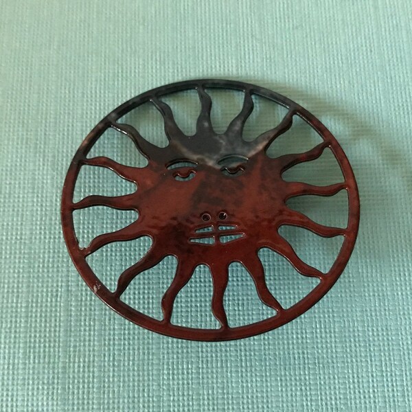 Sun Brooch - Etsy